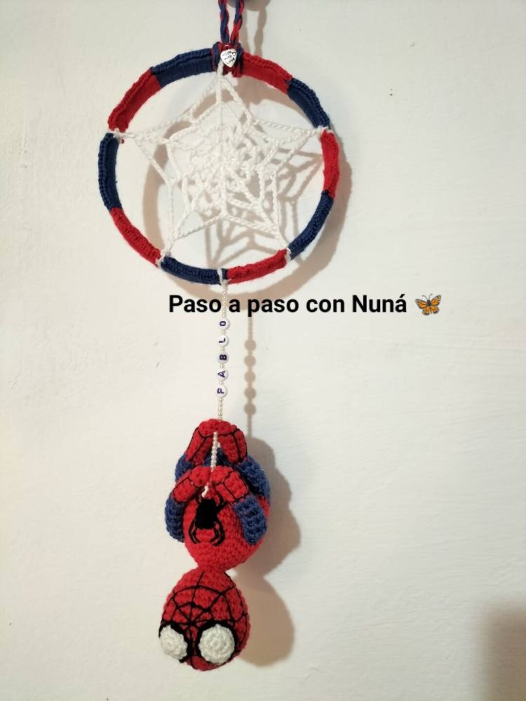 Spiderman Dream Catcher, Children's Decoration, Amigurumi Dream Catcher ...