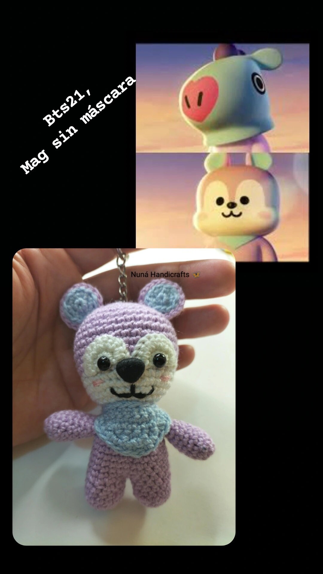BTS Crochet Keychain,cooky Keychain, Crochet Amigurumi,hand Made Bt21 ...