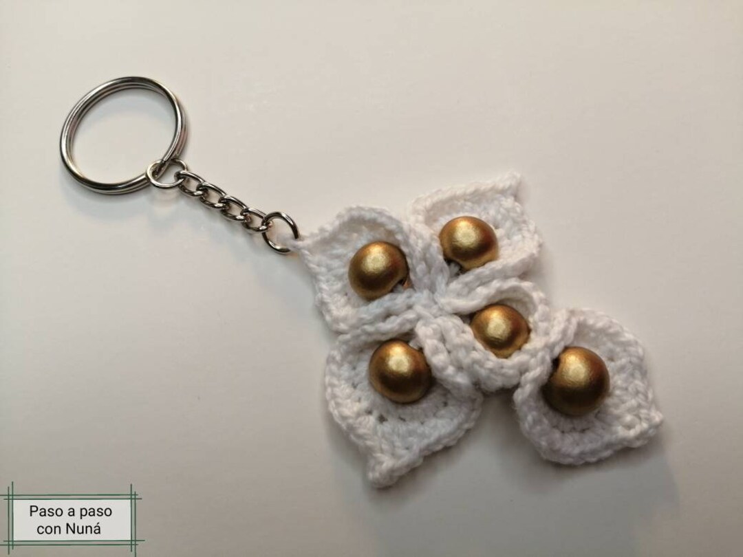 Christian Cross Keychain, Crochet Keychain, Communion Gift, Baptism ...
