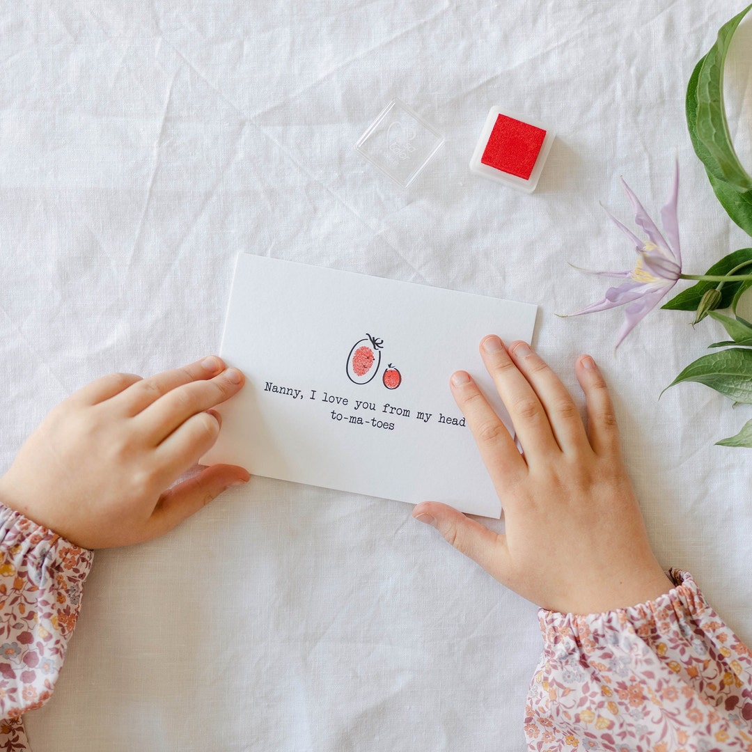 Nanny, I Love You From Head-to-ma-toes Card Making Kit - Etsy