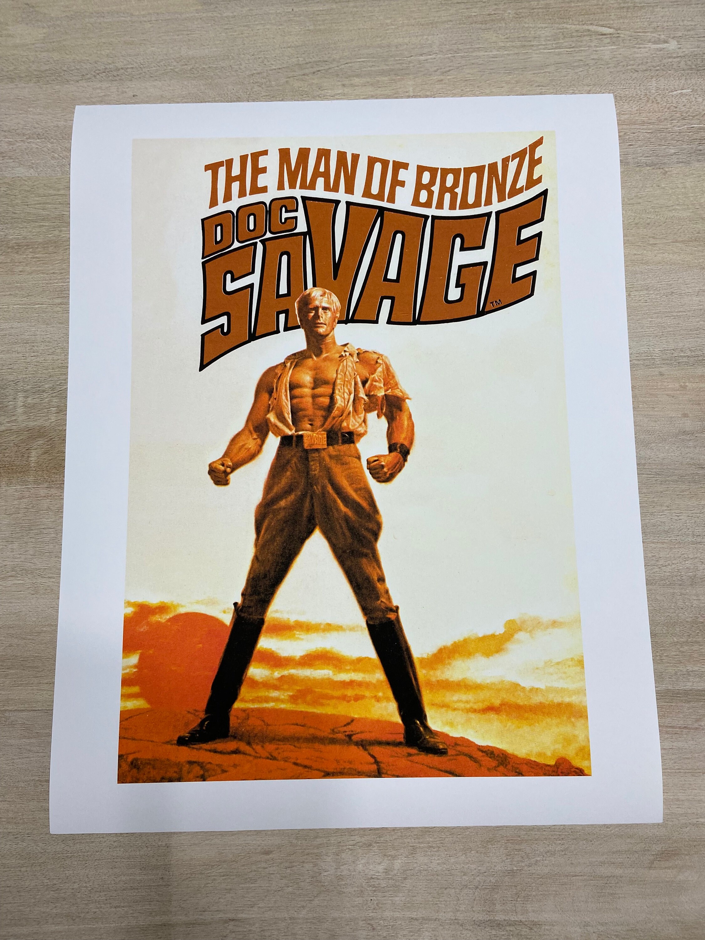 Doc Savage Poster Unique Custom Art Print/perfect for the Pulp and ...