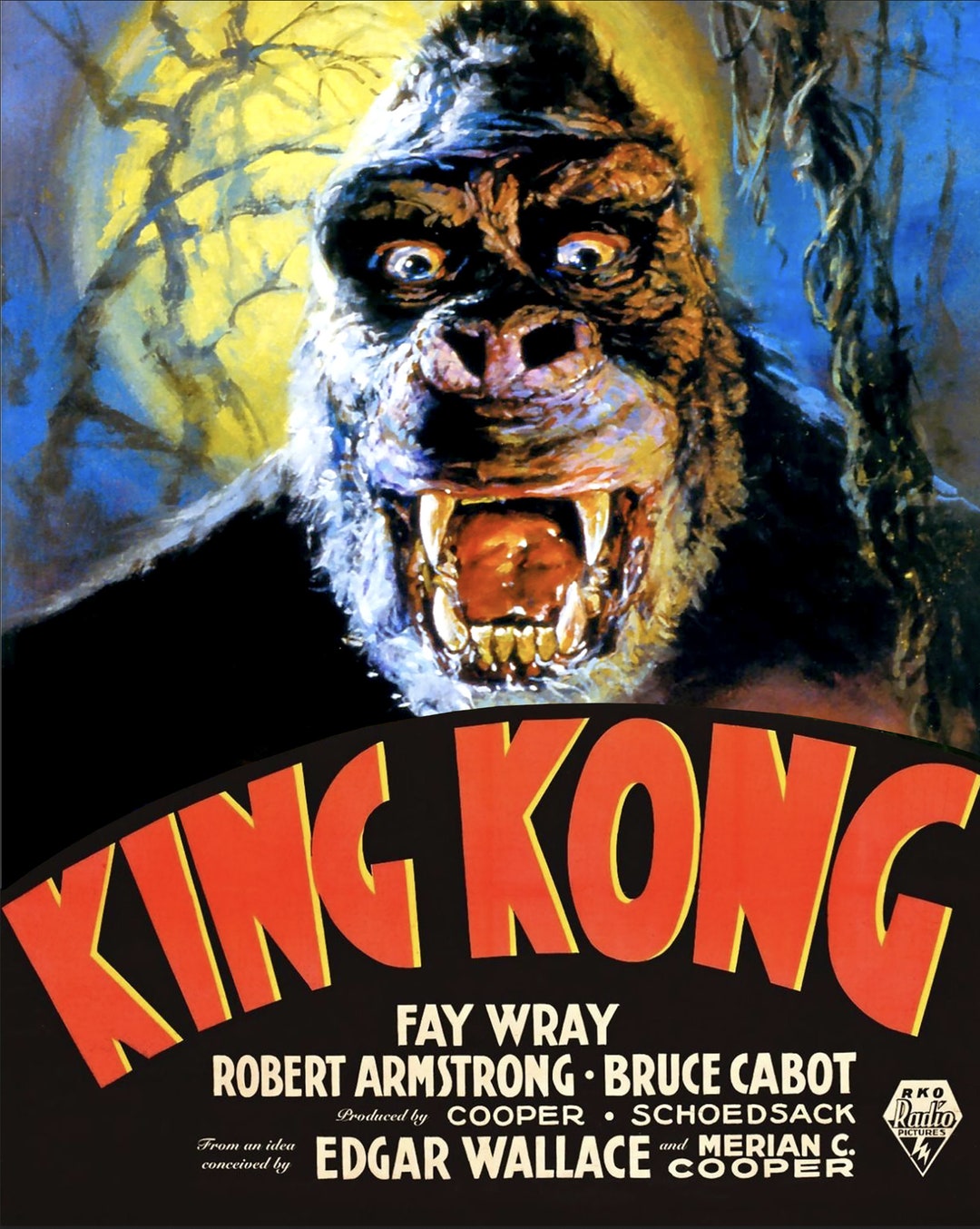 KING KONG CLASSIC Movie Poster Reimagined/unique Custom Art - Etsy