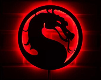 Mortal Kombat Logo Sign Leds - Etsy
