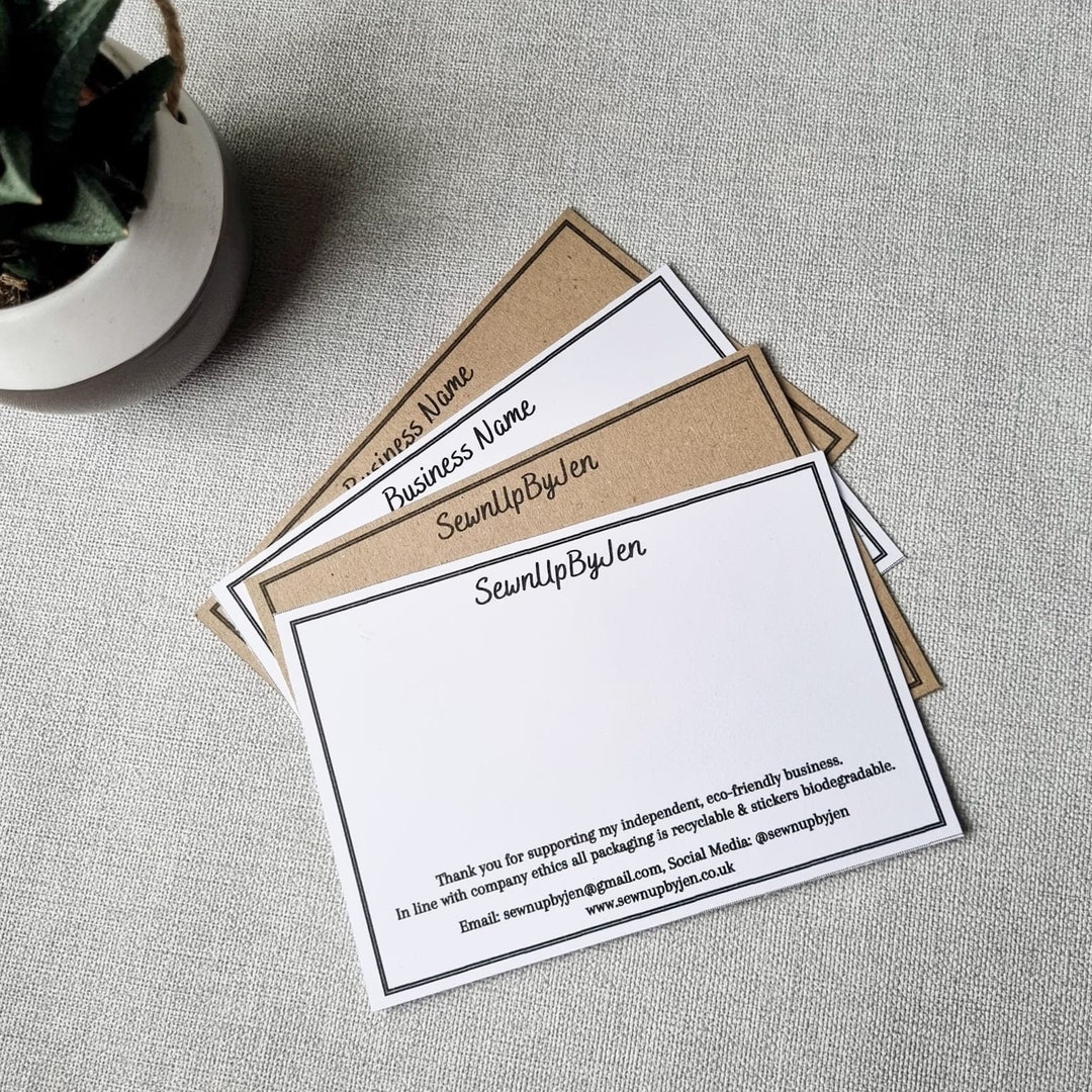 Large Comp Slip Template, Thank You Card, Digital Download, Craft ...