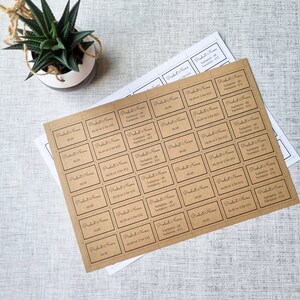 Mini Product Price Tag Template, 4.5x3cm, 36 per Sheet, Digital ...