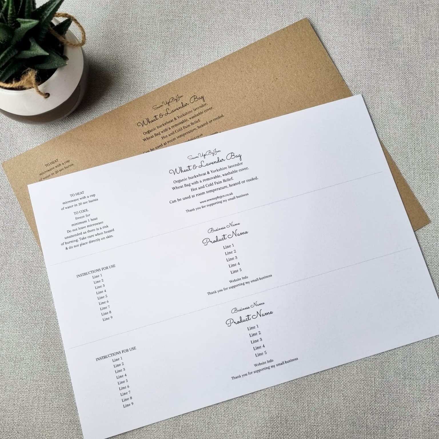 Editable Product Band Template, Large Product Band, Belly Band, Digital ...