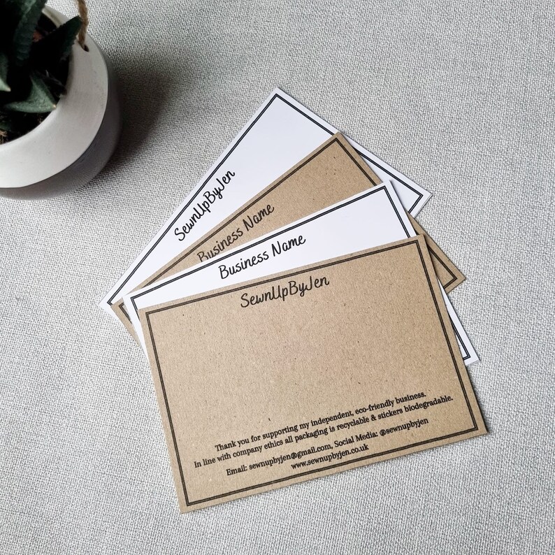 Large Comp Slip Template, Thank You Card, Digital Download, Craft ...