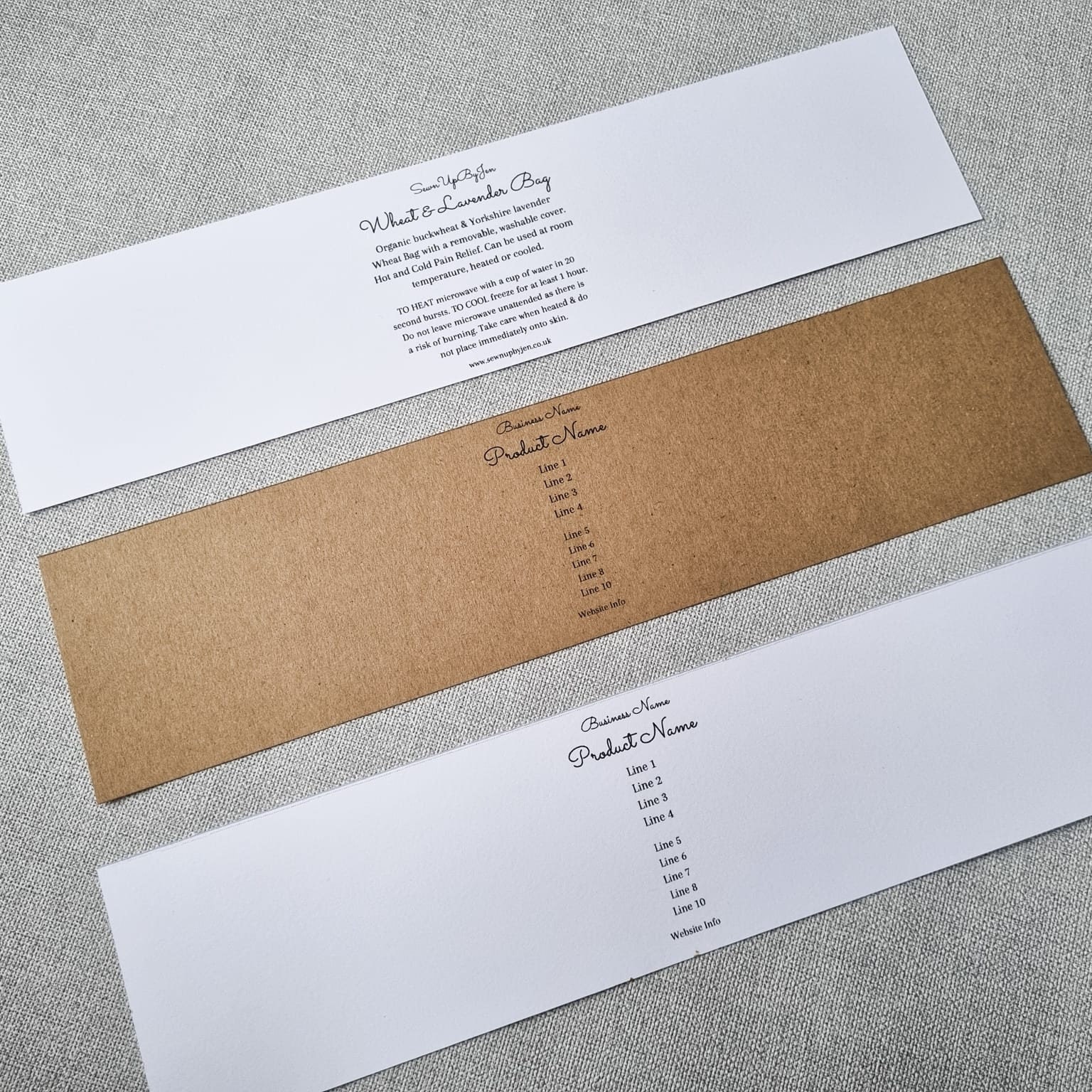 Editable Product Band Template, Large Product Band, Belly Band, Digital ...