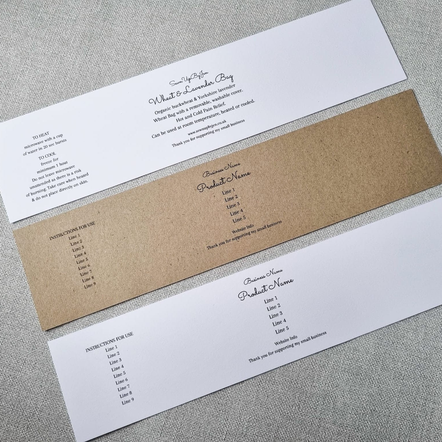 Editable Product Band Template, Large Product Band, Belly Band, Digital ...