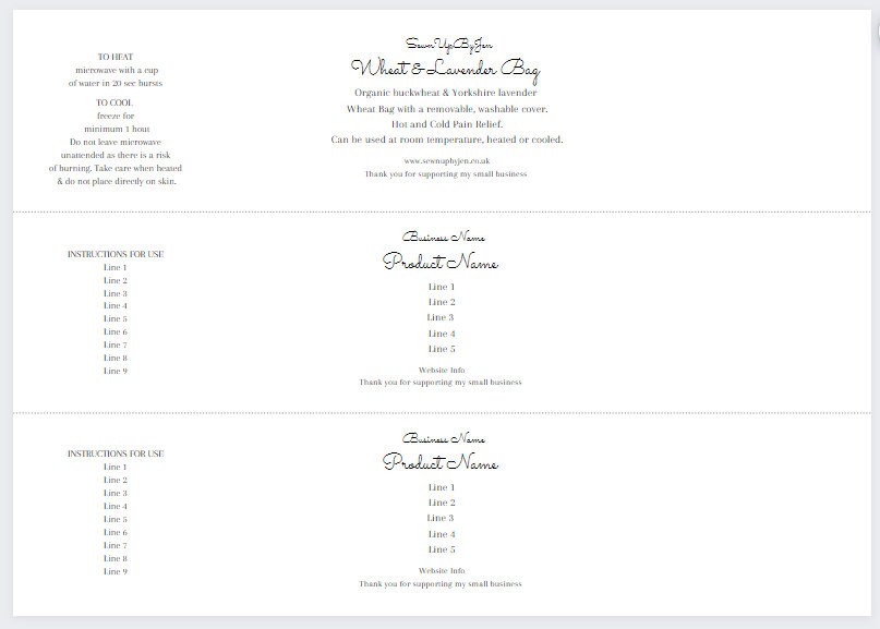 Editable Product Band Template, Large Product Band, Belly Band, Digital ...