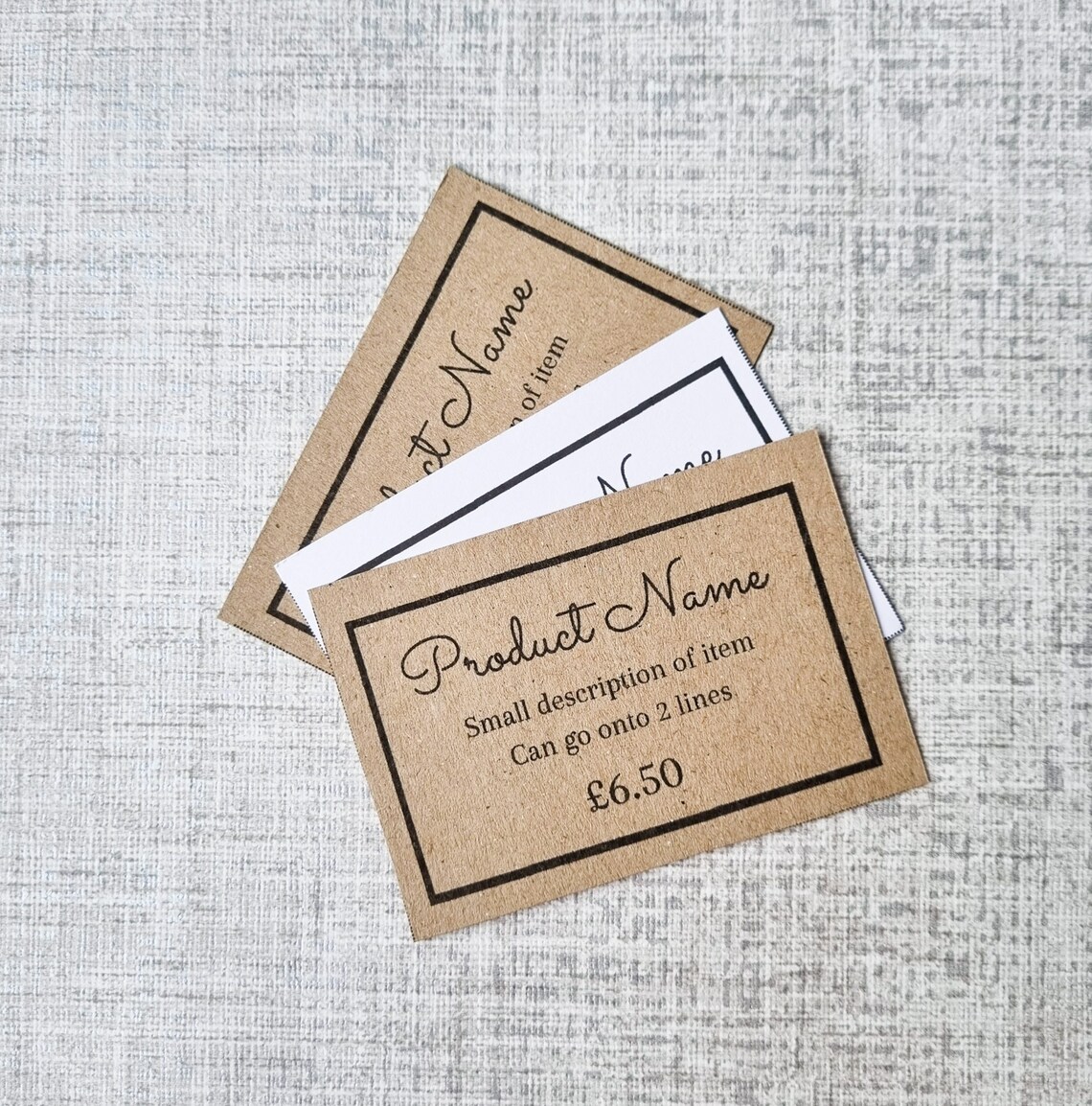 Small Product Price Tag Template, 7.5x5cm, 16 per Sheet, Digital ...