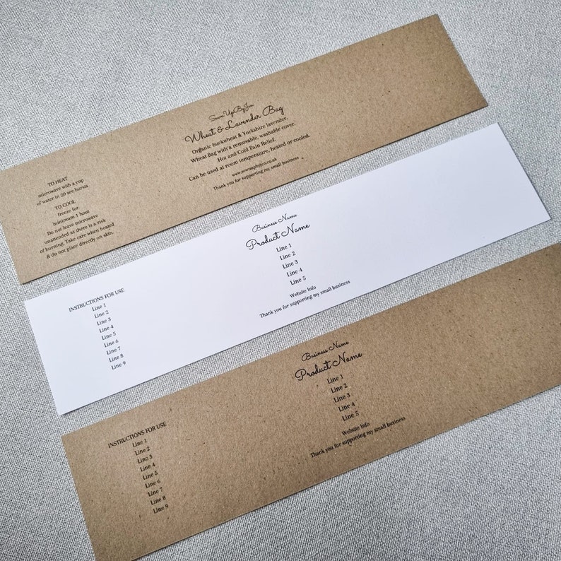 Editable Product Band Template, Large Product Band, Belly Band, Digital ...