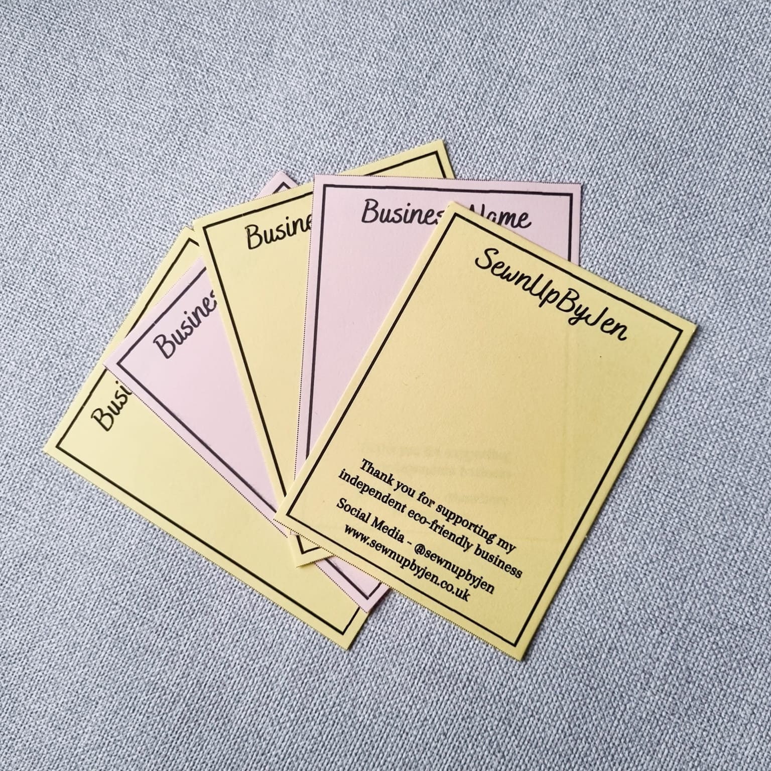 Small Comp Slip Template, Thank You Card, Digital Download, Craft Market, Craft Fair - Etsy