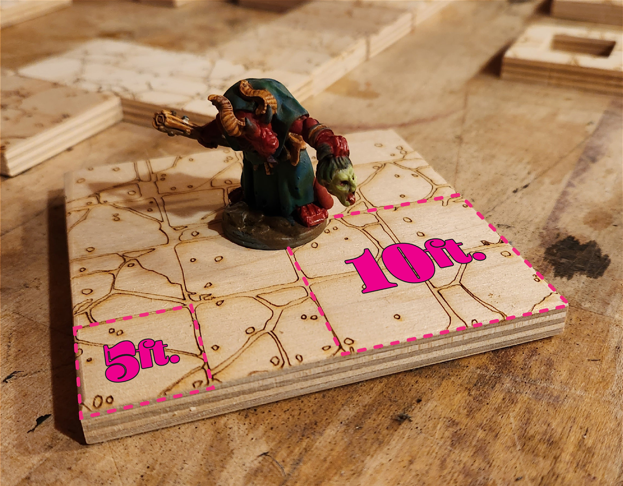 Wooden Game Terrain Tiles, Dungeon Tiles, Dungeons and Dragons, Dnd ...