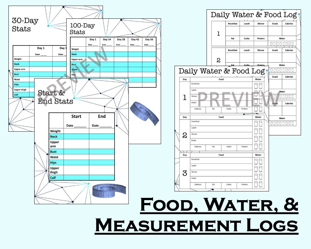 12-3-30 Workout Tracker Printable 30 or 100 Day Challenge Progress and ...