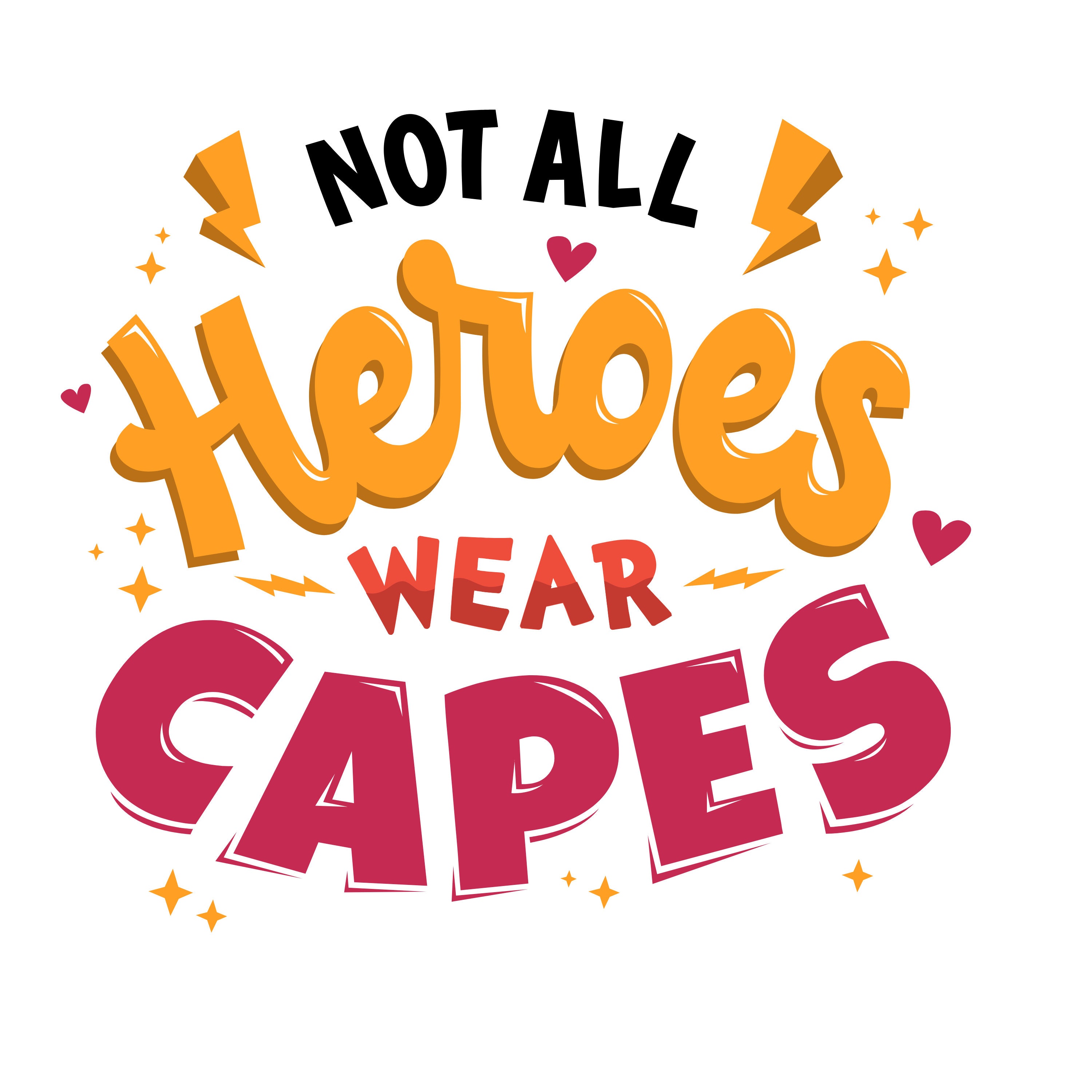 Not Heroes Wear Capes | Fathers Day | SVG PNG AND Transparent - Etsy