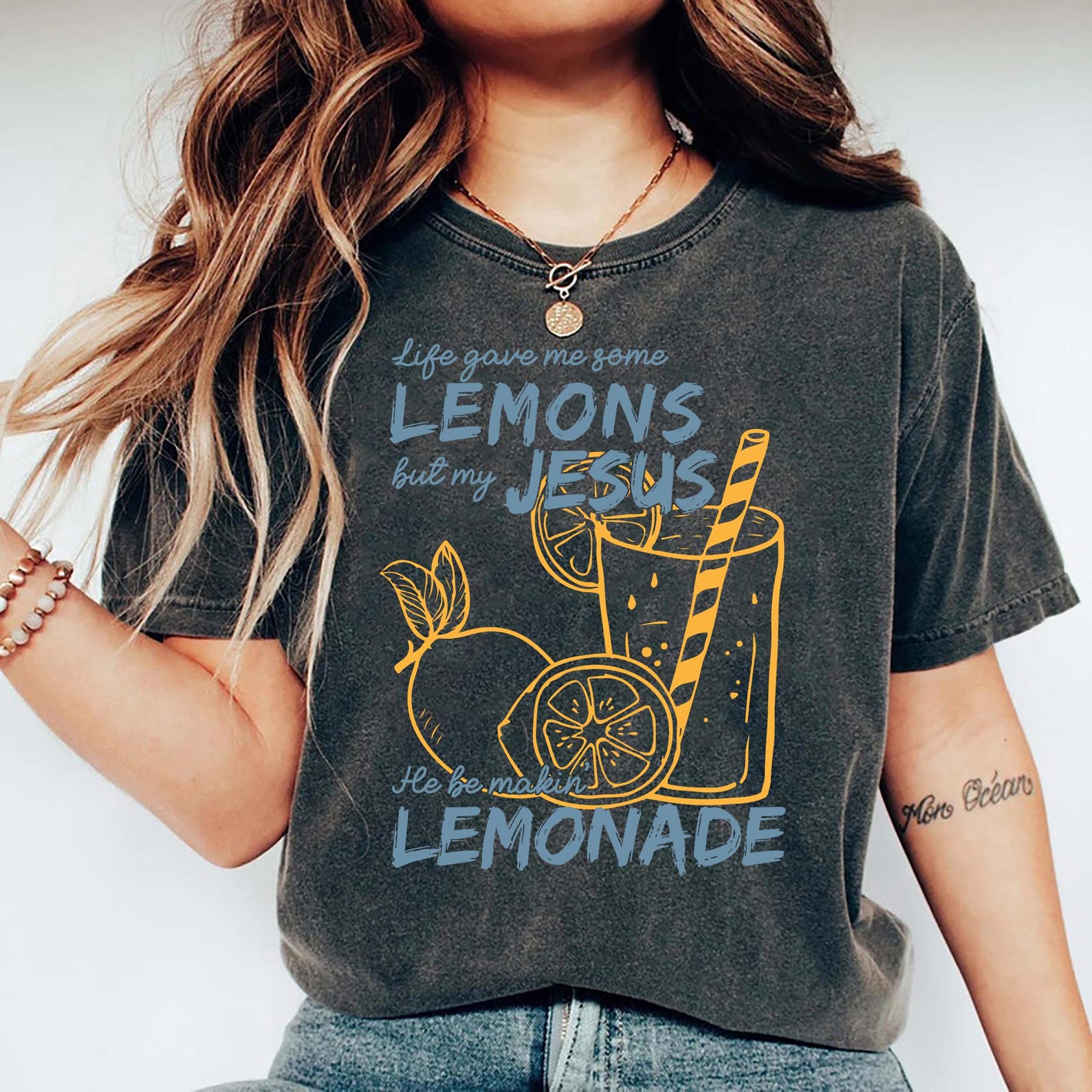 My Jesus Making Lemonade Tee: Christian Graphic T-shirt - Etsy