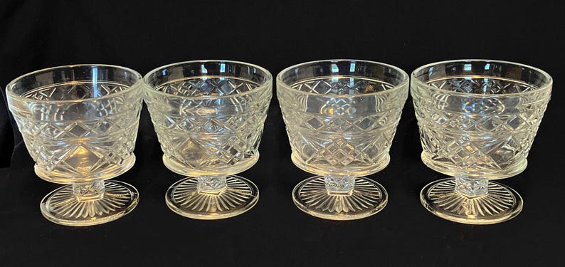 Vintage Set of 4 1950's Hazel Atlas "gothic" Big Top Peanut Butter ...