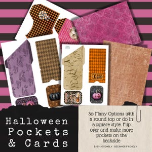 Halloween Junk Journal Kit: Mini Pockets & Envelopes (digital Download ...