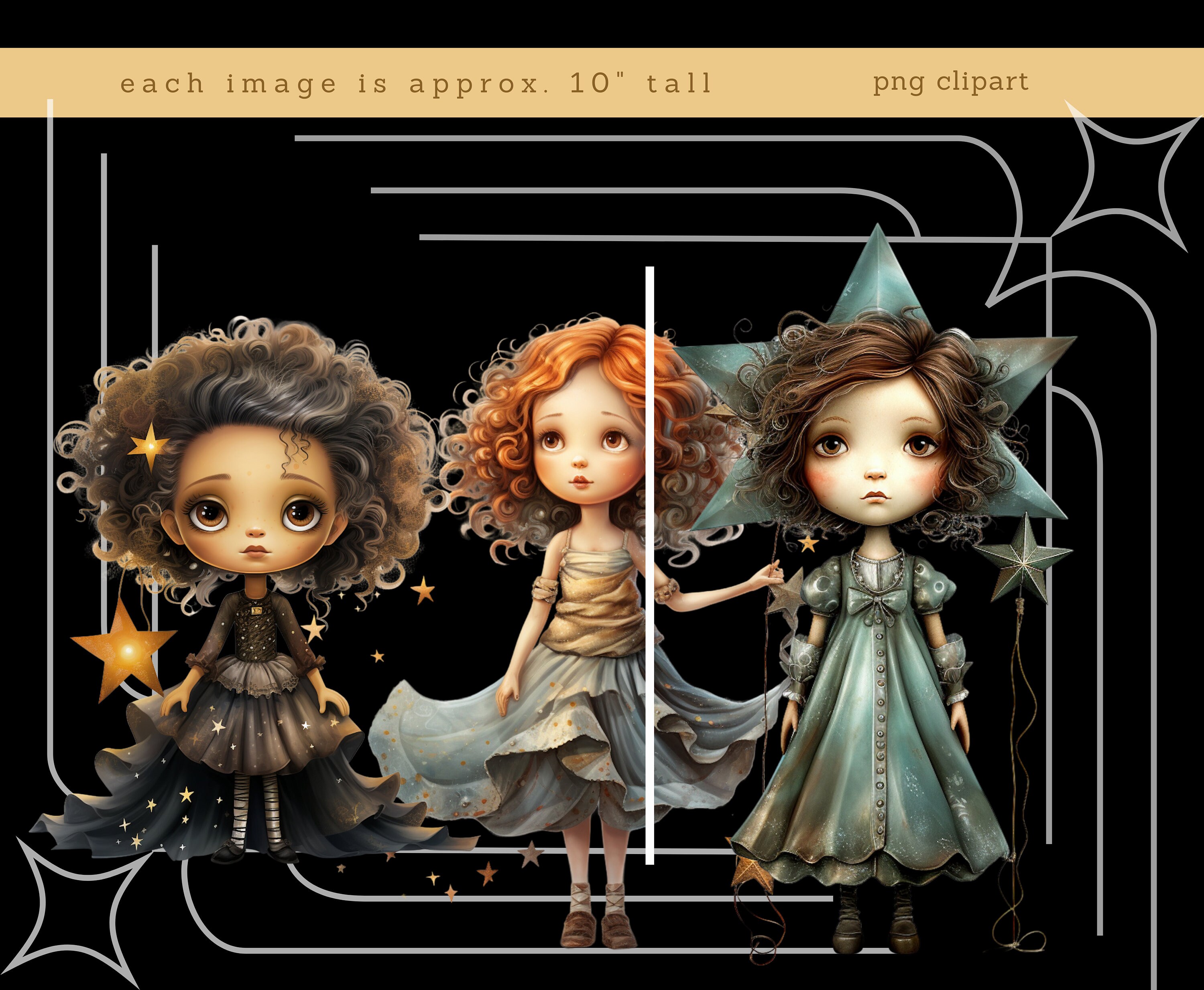 Cute Quirky Christmas Kids Clipart, Children Illustration Bundle, Boy ...