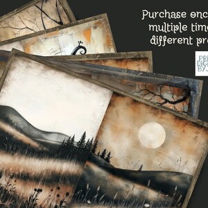 Halloween Digital Paper: Grungy Scrapbook Kit (digital Download) - Etsy