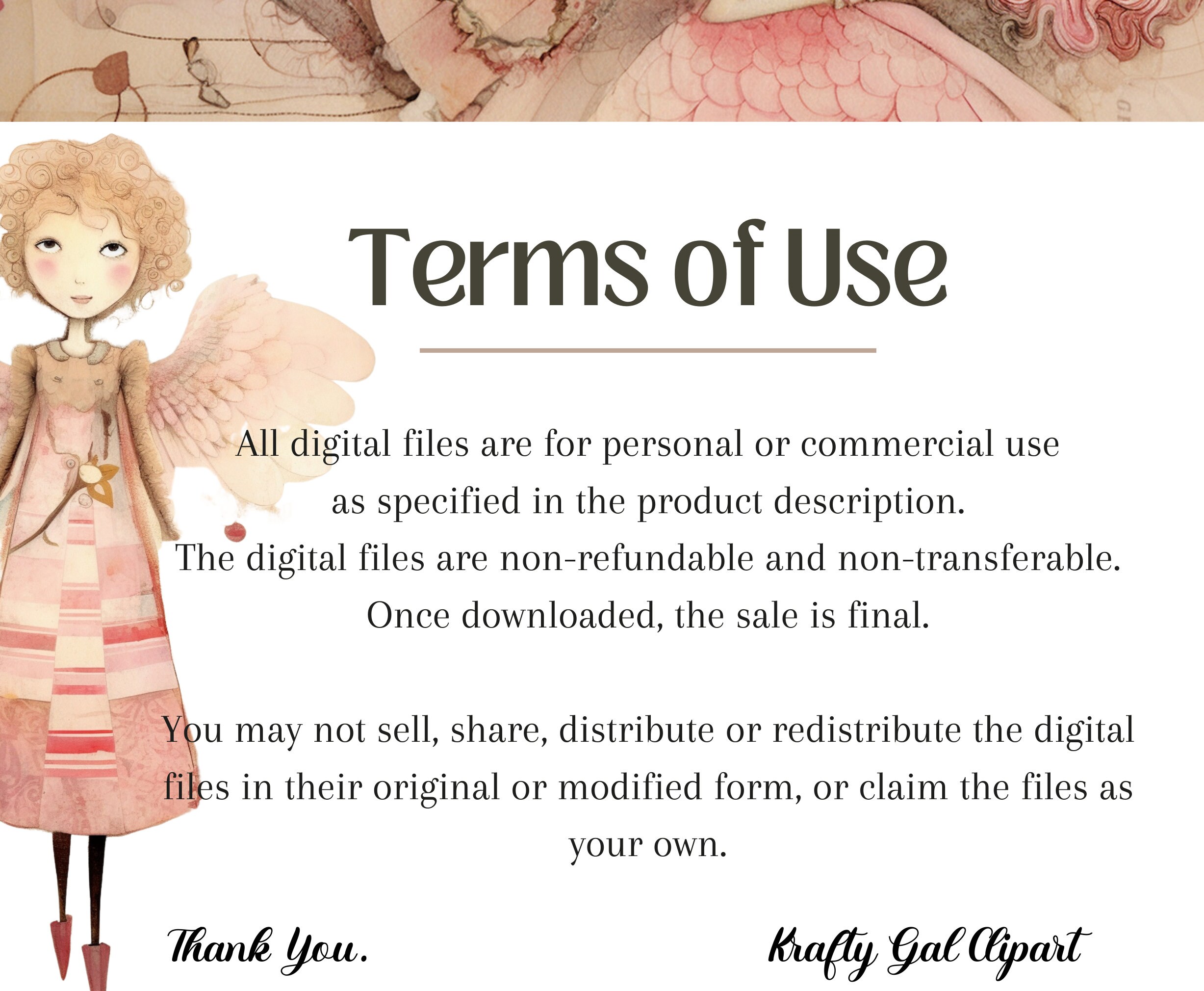 Collage Angel Ephemera Digital Download Printable Cards - Etsy