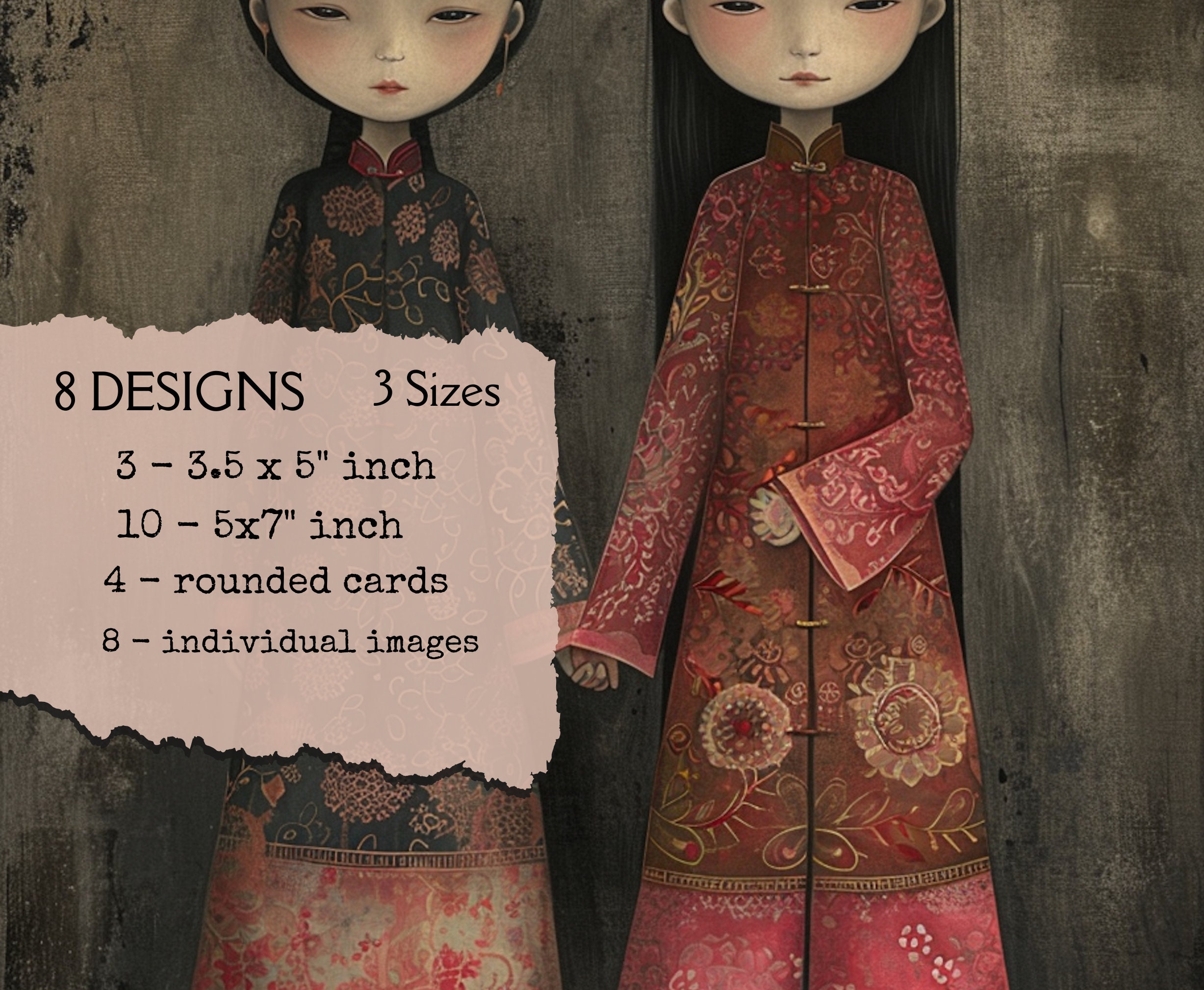 Asian Girls Journal Pages: Printable Scrapbook Paper (digital Download ...