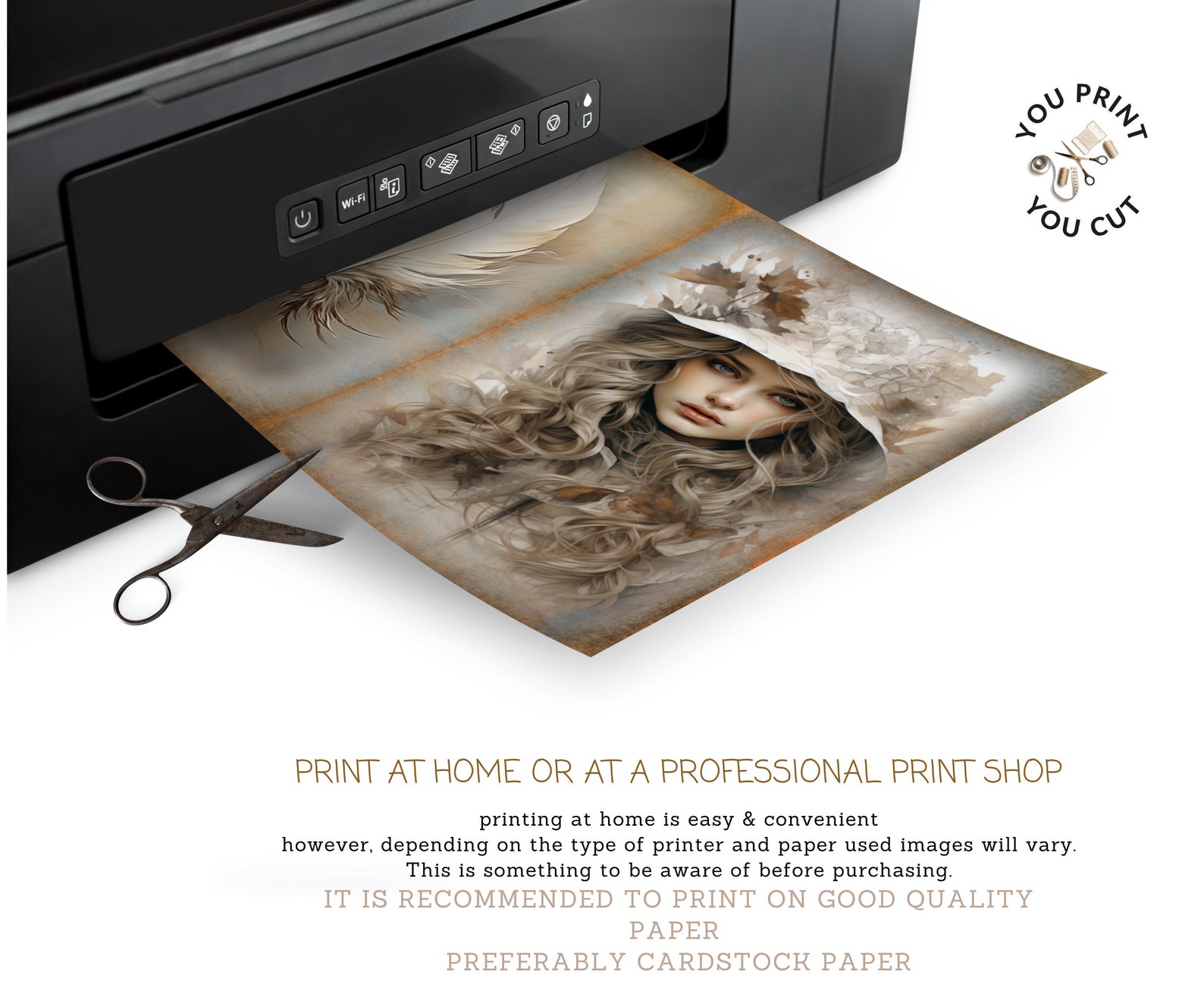 Magical Fantasy White Witch Junk Journal Paper, Witchcraft Junk Journal ...