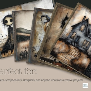 Halloween Digital Paper: Grungy Scrapbook Kit (digital Download) - Etsy