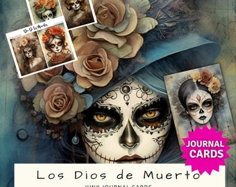 Day of the Dead Junk Journal Printable Ephemera Dia De Los Muertos ...