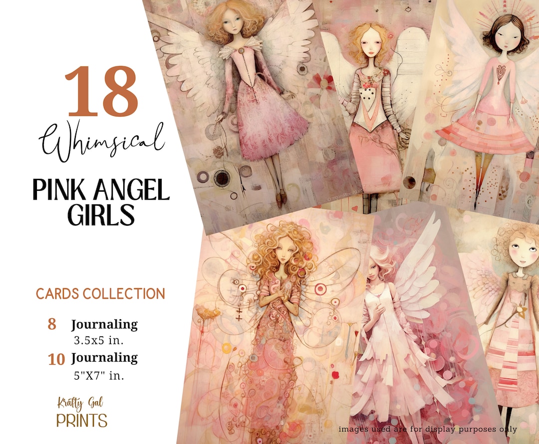 Collage Angel Ephemera, Digital Download, Printable Cards, Junk Journal ...