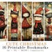 Whimsical Christmas Printable Art Pages Digital Download JPG Paper Set ...
