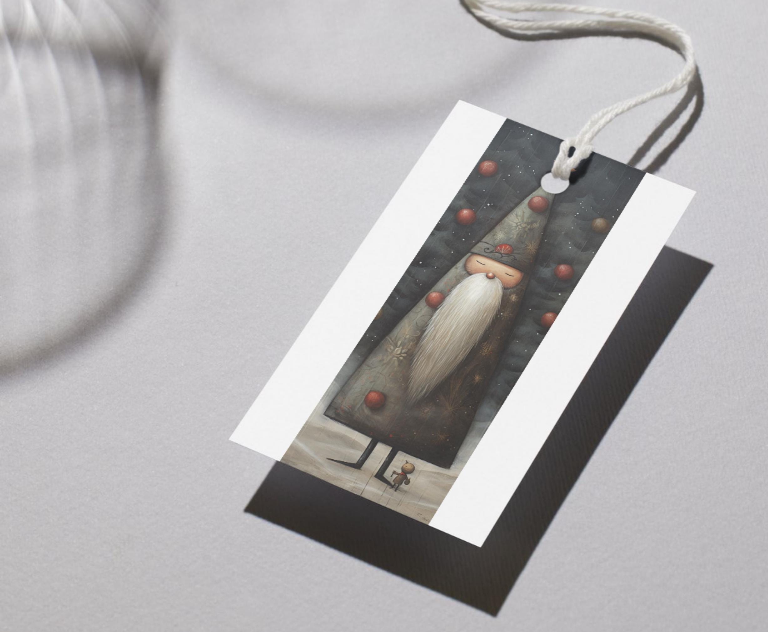 Nordic Santa Claus Bookmarks: Vintage Christmas Watercolor (digital ...
