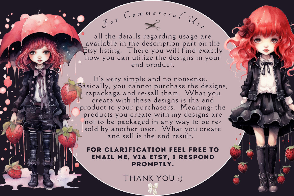 Strawberry Goth Country Girl Png Clipart, Girl With Strawberry Clipart ...