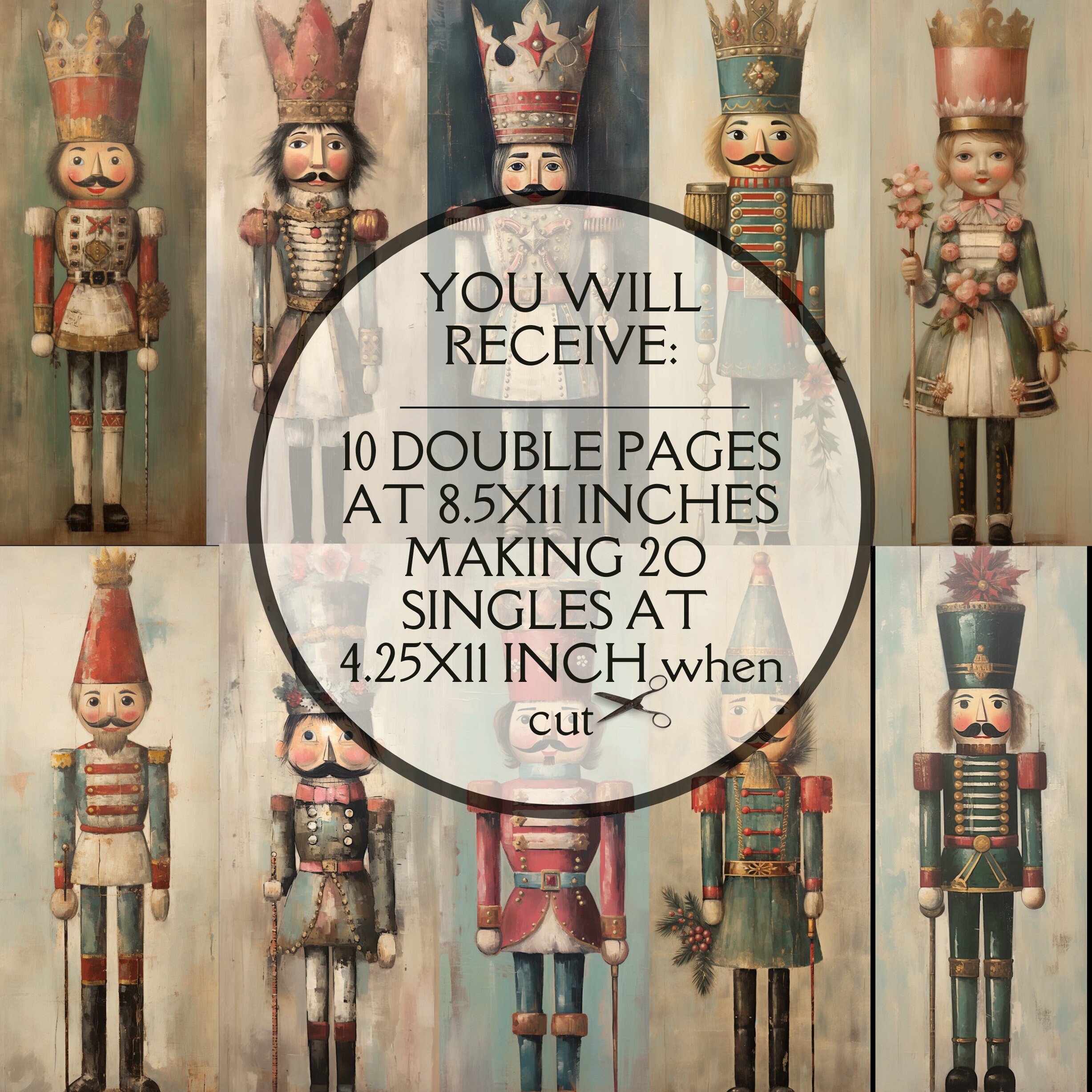 Christmas Nutcracker Junk Journal Kit Winter Vintage Ephemera Journal ...