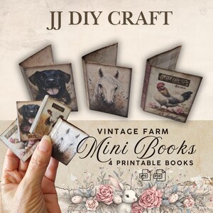 Printable Dollhouse Mini Books: Vintage Farm Ephemera (digital Download ...