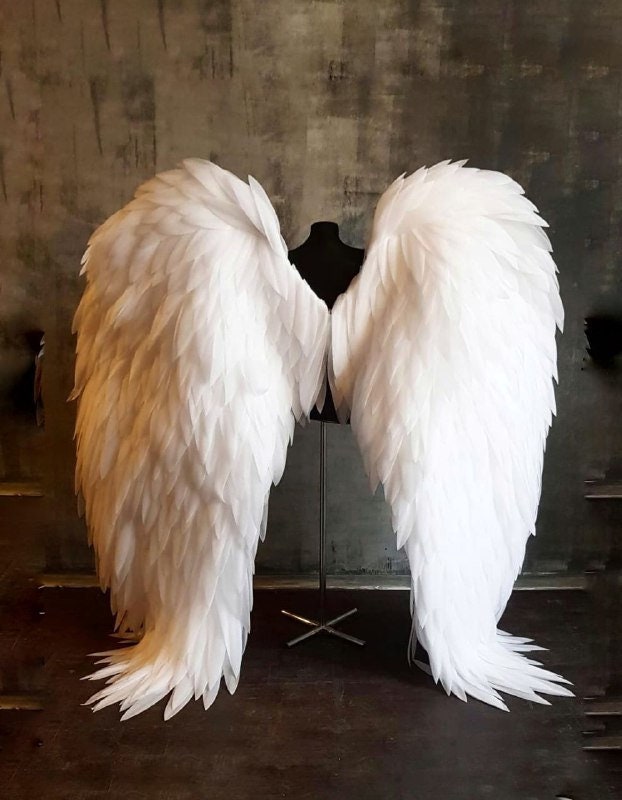 Large Angel Wings Costume Cosplay White Angel Wings Wings Etsy