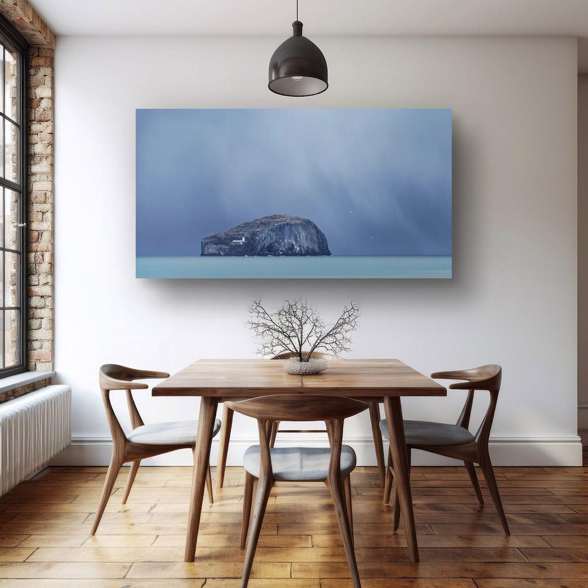 Bass Rock Seascape Print: Scottish Coast Photography, Gannet Colony. - Etsy