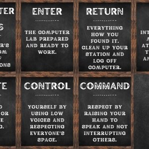 Computer Lab Posters Digital Download - Etsy