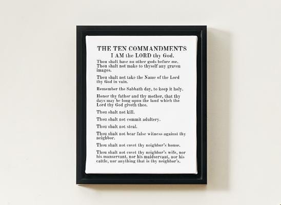 16×20 Ten Commandments Classroom Poster - 3 Design Options for Texas ...