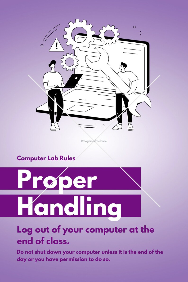 Computer Lab Posters Digital Download - Etsy