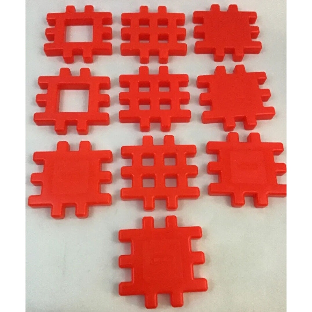 Little Tikes Wee Waffle Blocks Red Replacement Blocks Red 10 - Etsy