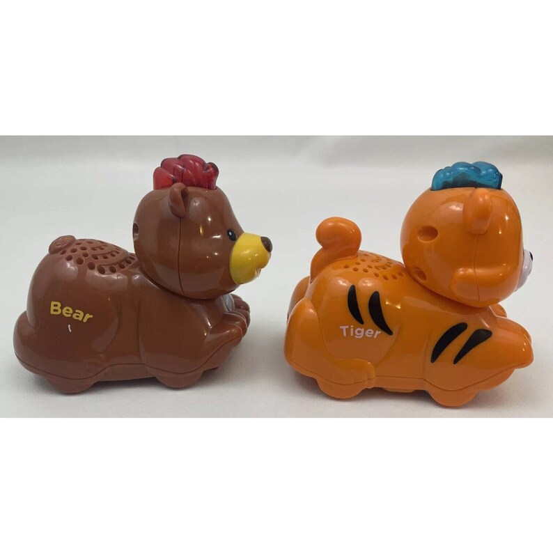 Vtech Go Go Smart Animals Bear and Tiger 2-pack Lights Sounds - Etsy