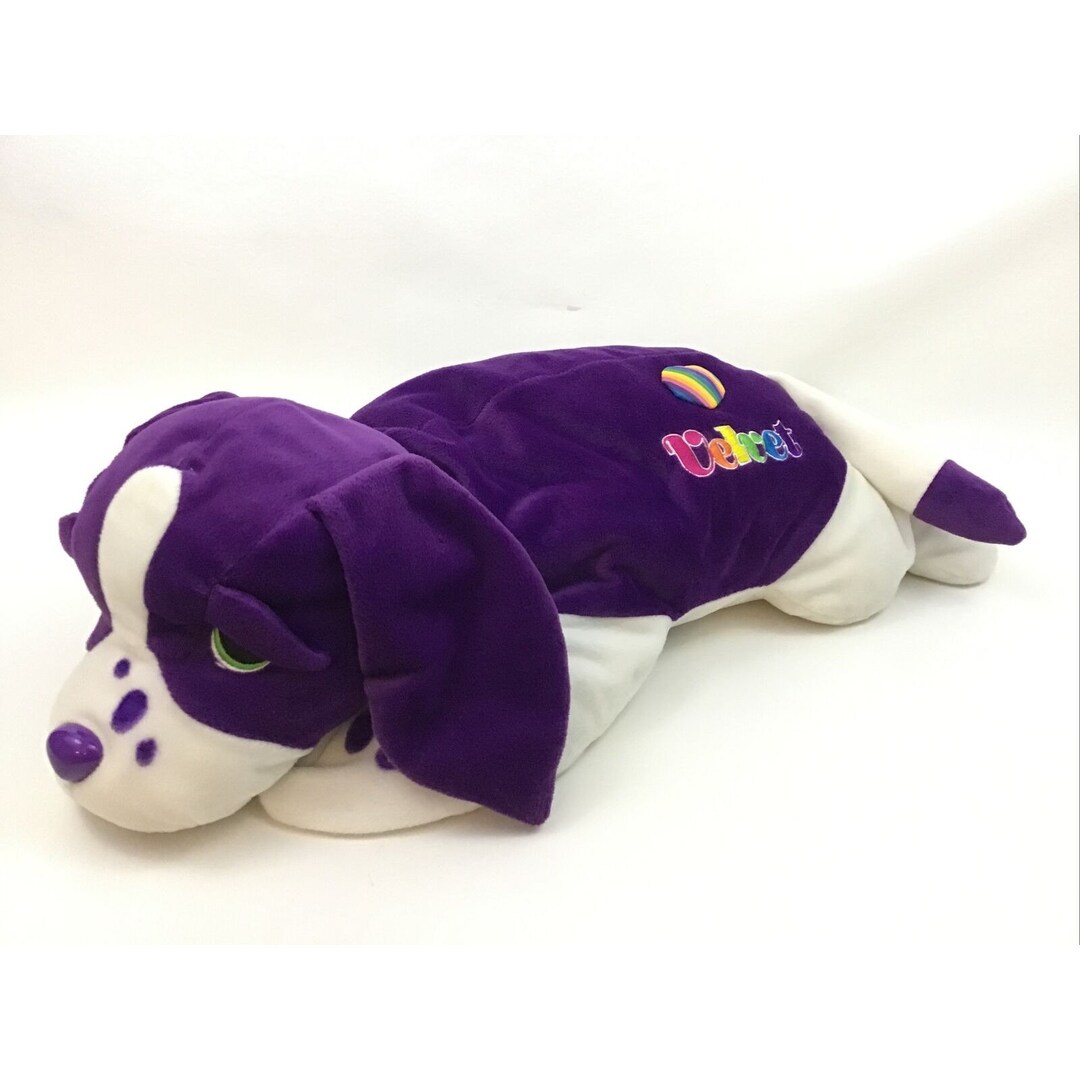 Lisa Frank Velvet Plush Dog Large Rare Stuffed Jumbo Purple 24 Vintage ...