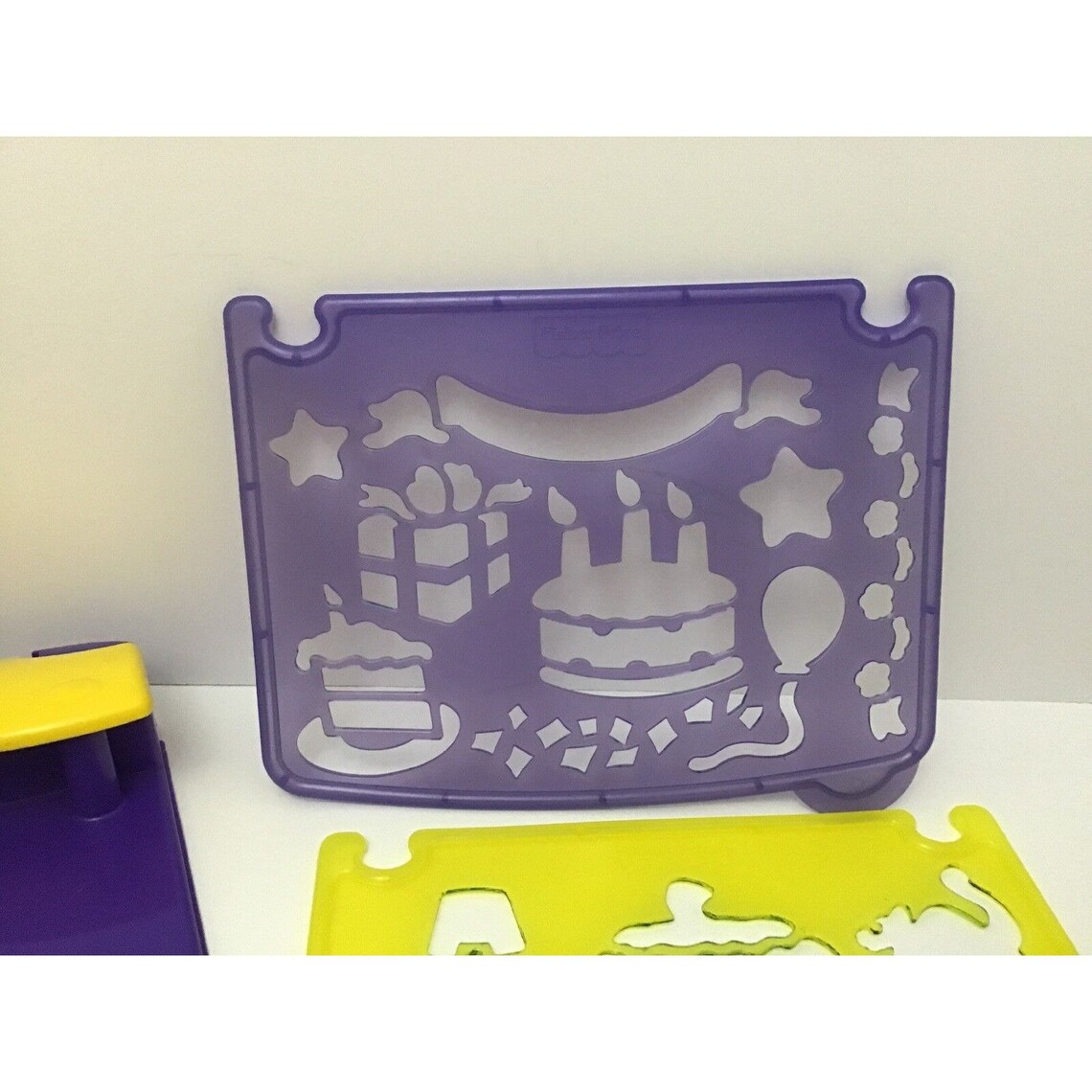 Fisher Price Stencil Book Holiday Fun Art Drawing Caddy 1995 - Etsy