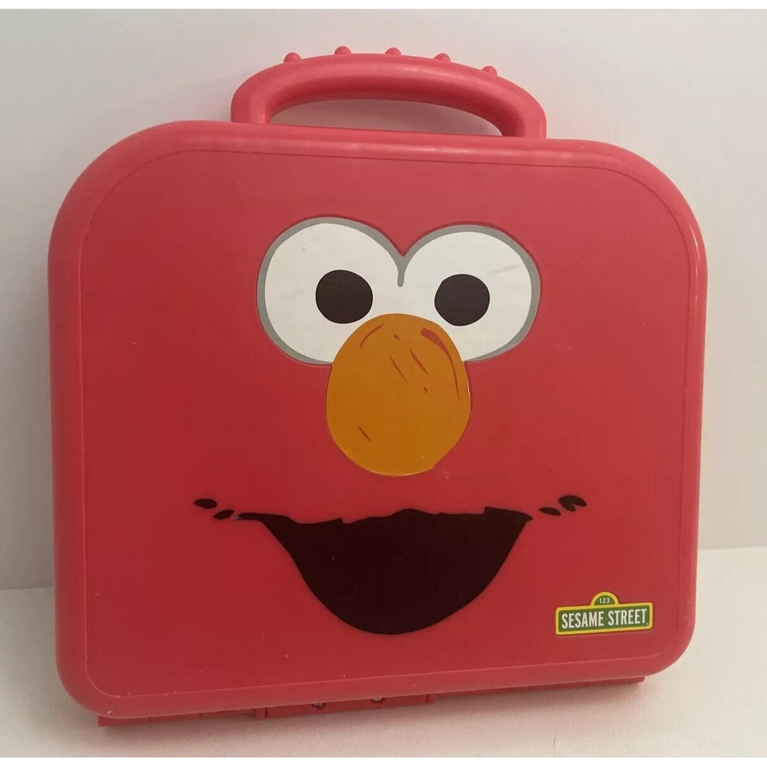 Elmo on the Go Alphabet Letters Red Carrying Case Sesame Street Hasbro ...