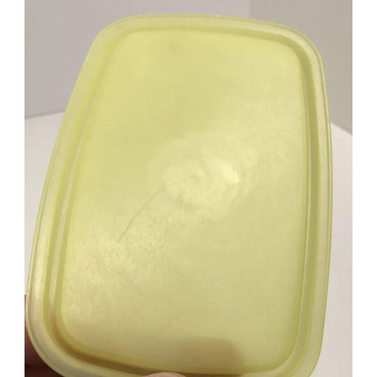 Tupperware Stackable Shelf Saver Container 1243 With 1244 Lid Yellow ...