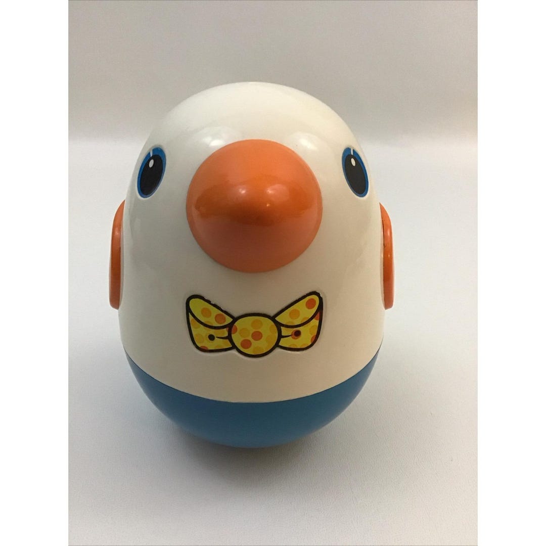 Playskool Chime Penguin Bird Roly Poly Weeble Duck Baby Toddler Toy ...