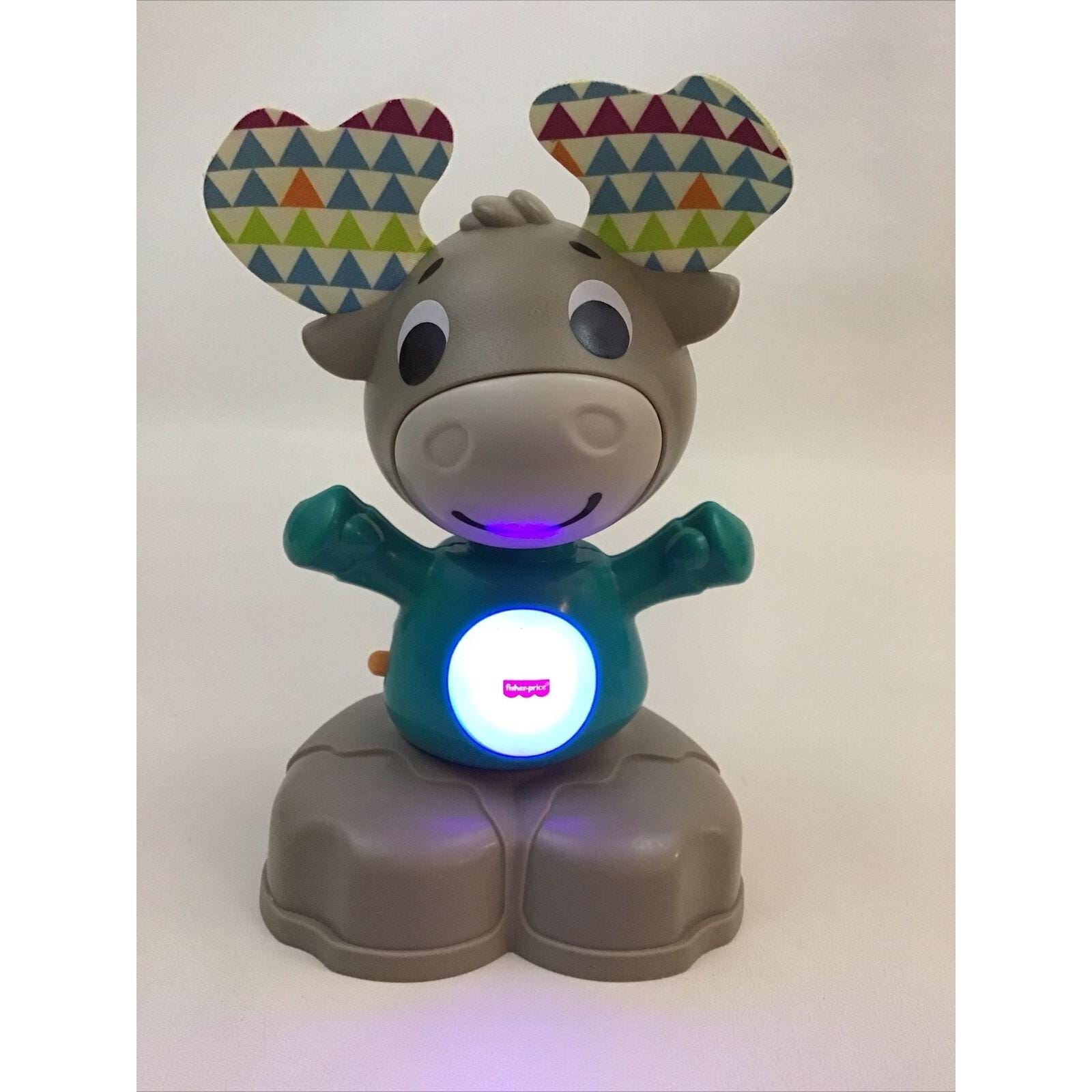 Fisher Price Linkimals Musical Moose Counting Educational Lights Sounds ...