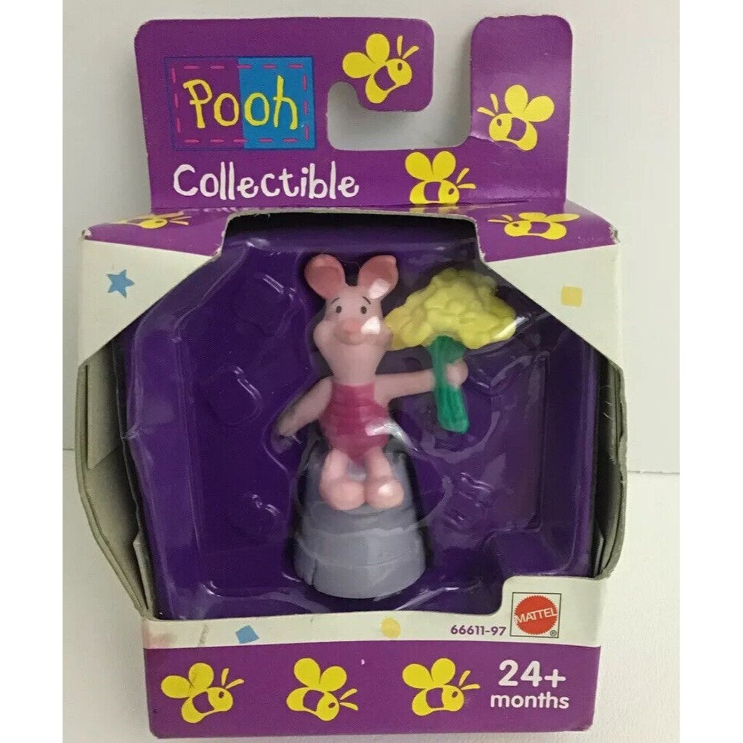 Mattel Pooh Collectible Figure New Piglet 3” Vintage Arcotoys - Etsy